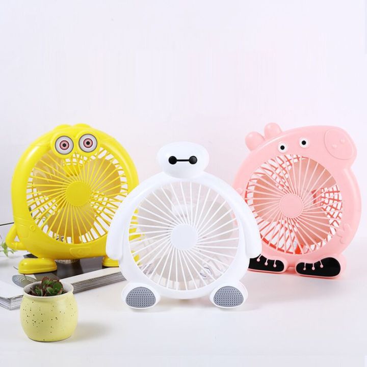 Kipas Angin Karakter Meja Portable Mini Fan Karton Lucu listrik Desk ...