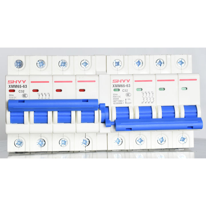 MTS DC Dual Power Manual Transfer Switch Circuit Breaker MCB 500V ...