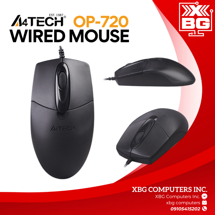A4TECH OP-720 OPTICAL WHEEL USB WIRED MOUSE (BRANDNEW) | Lazada PH