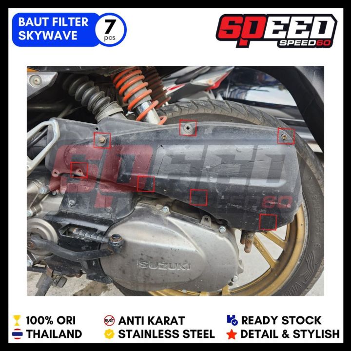 Baut Cover Filter Suzuki Skywave Baut Probolt Thailand Stainless King ...