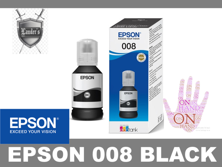 Epson 008 Black Original Ink Bottle C13T06G100 127ml | Lazada PH