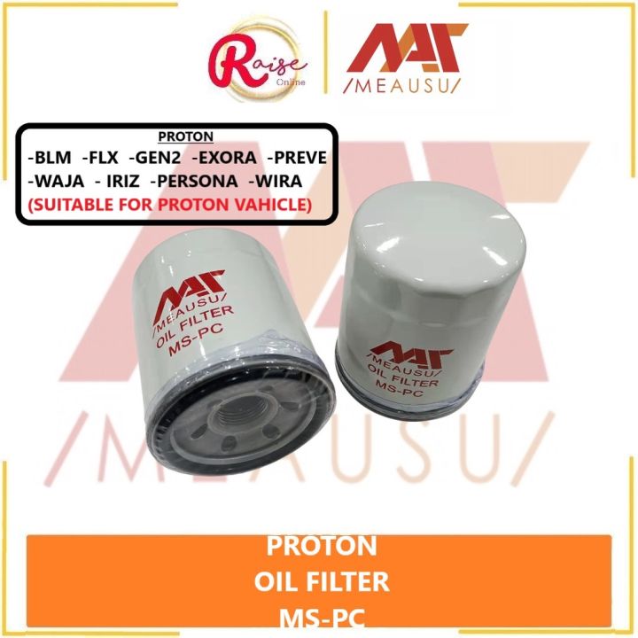 MEAUSU OIL FILTER PROTON GEN2 SAGA BLM FLX WAJA WIRA PERSONA EXORA ...