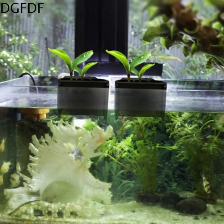 DGFDF พร้อมตะขอในตัว กระถางปลูกปลา พลาสติกทำจากพลาสติก สีดำสีดำ กระถาง ...