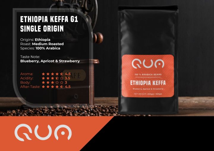 QUA - Ethiopia Keffa G1 Single Origin (500g) | Lazada