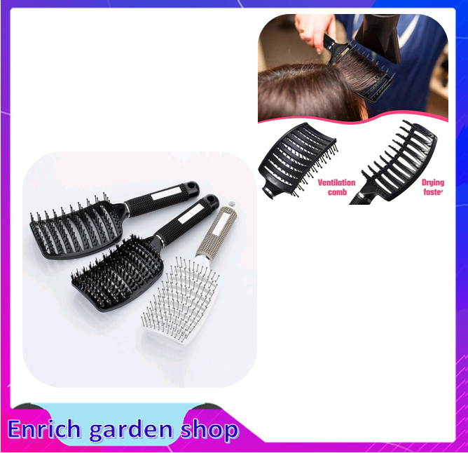 Lược Gỡ Rối,Tạo Phồng Tóc,Lược Sấy Tạo Kiểu Tóc Bán Nguyệt Lớn Loại Cao ...