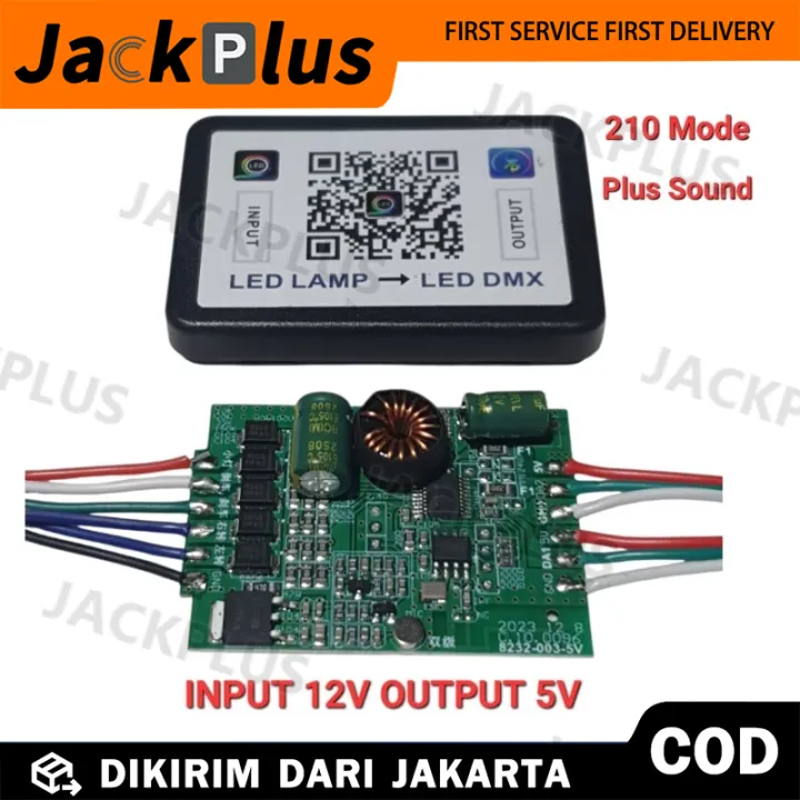 【NEW】MODUL BELANG SETROBO MATRIX 5v DMX 5VOLT MODUL RGB APLIKASI INPUT ...