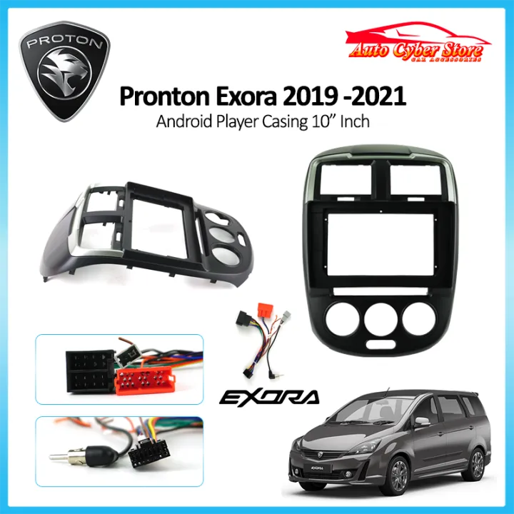 PROTON EXORA 2019-2021 LOW SPEC ( BLACK ) 10" Inch Player Radio Casing ...