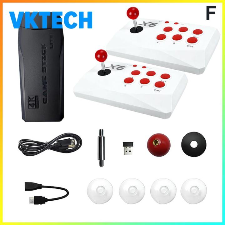 [Vktech]M8-X6 Portable Game Console with Arcade Joystick 4K Built-in ...