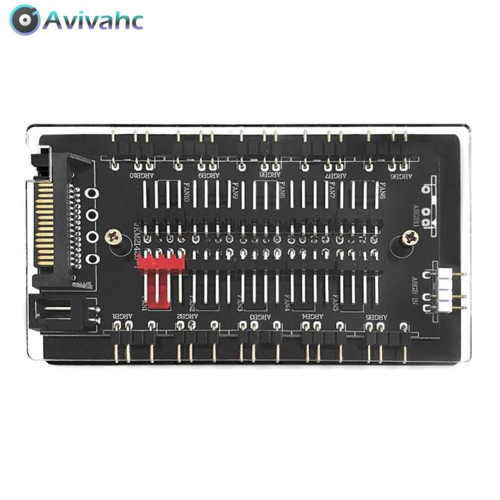 4Pin PWM & 5V 3Pin ARGB Cooler Master SATA Power 10/16 Hub ARGB&PWM HUB ...