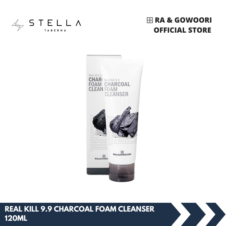 RA & Gowoori Real Kill 9.9 Charcoal Foam Cleanser 120ml | Lazada PH