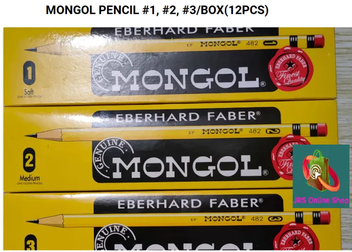 MONGOL PENCIL #1, #2, #3/BOX(12PCS) | Lazada PH