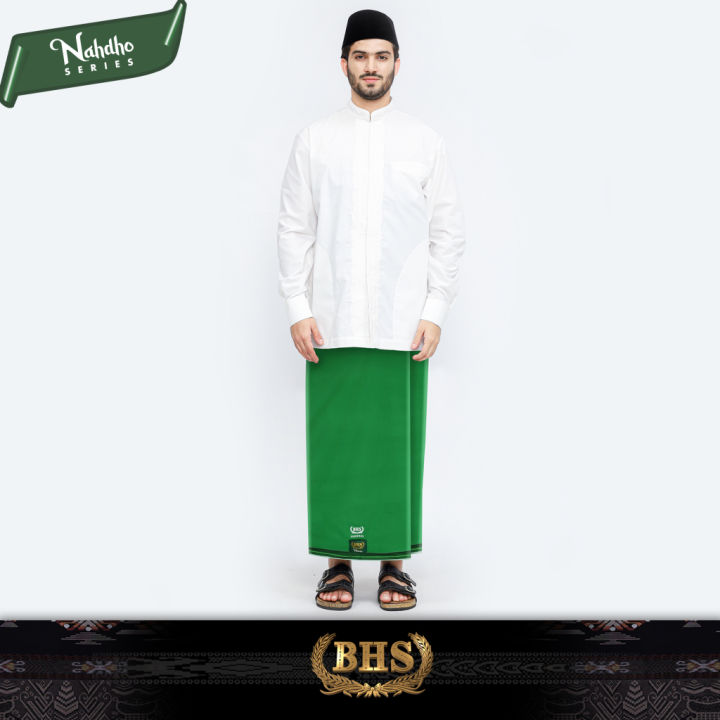Sarung BHS Cosmo Nahdho Warna Polos Hijau | Lazada Indonesia