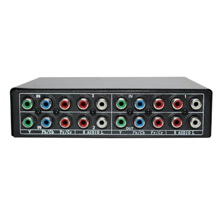 RGB Component Switch 5 3-Way YPBPR Cable Component Switch AV Switcher ...