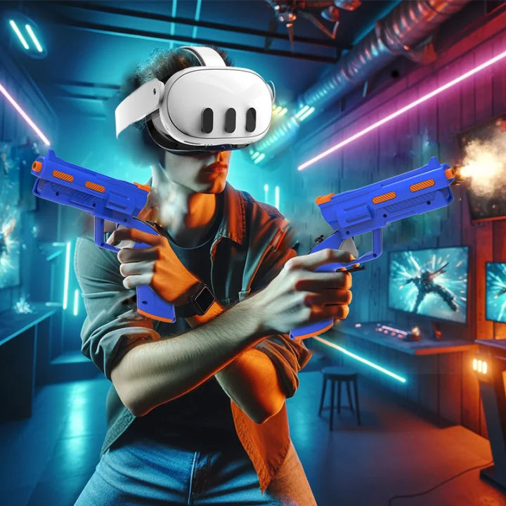 For Meta Quest 3 Controller Holster Handle Still Controller Grip ...