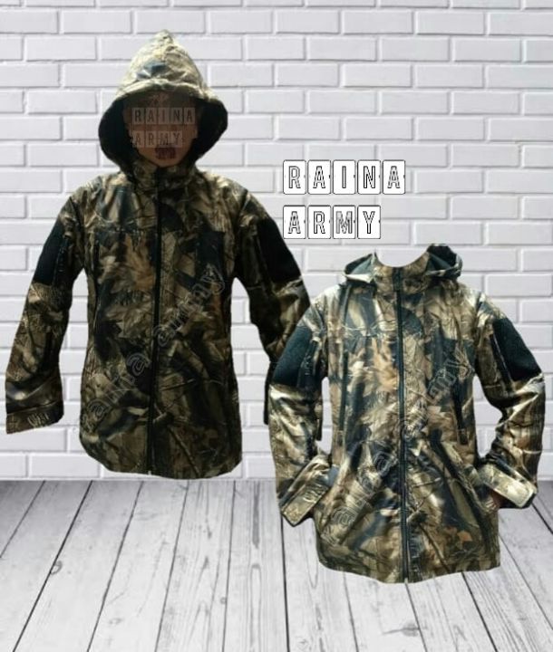 Jaket army tactical jaket camo army loreng perbakin daun kering ...