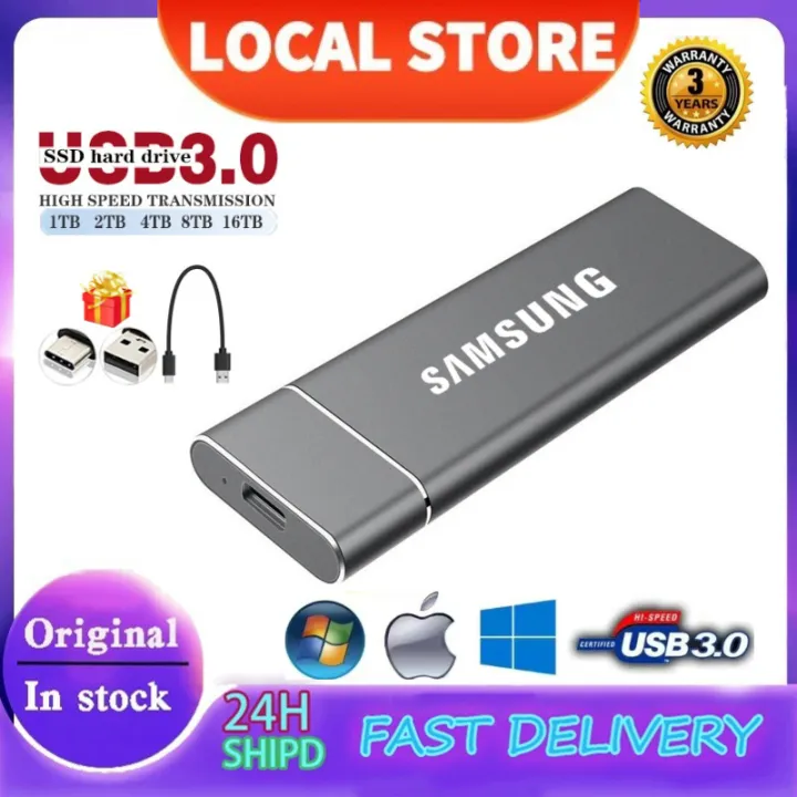 Samsung SSD hard disk external storage hard drive USB 3.0 TypeC ...