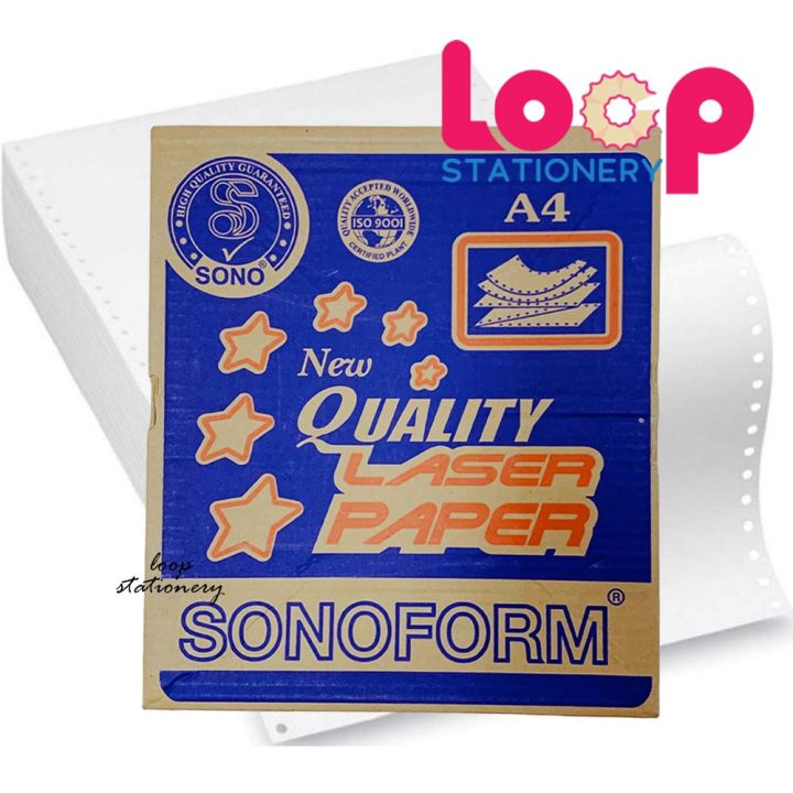 Sonoform 1Ply Computer Form All White 9.5"x11" [1000Fans] | Lazada