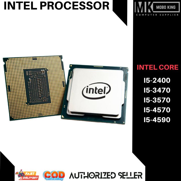Intel Core i5 2nd 3rd Gen 4th Gen 6th Gen Processor 2400 4770 6500 6700 ...