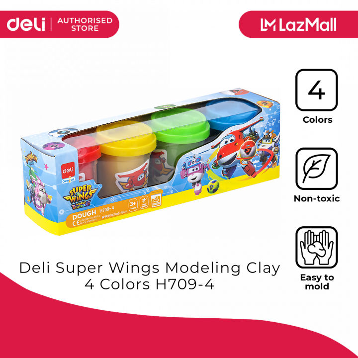 Deli H709-4 Super Wings Modeling Clay 4 Colors | Lazada PH