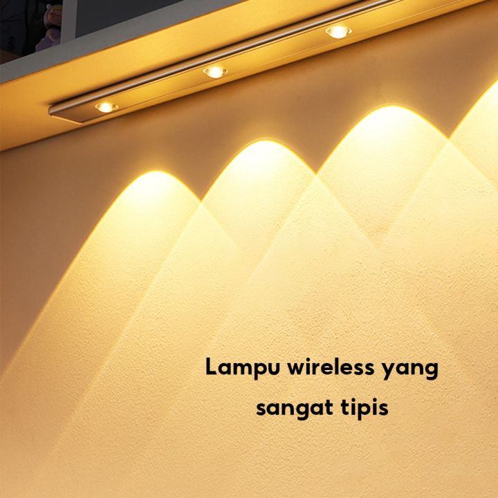 Lampu Strip LED Magnetik Isi Ulang Type-C Dengan Sensor Kecerahan/warna ...