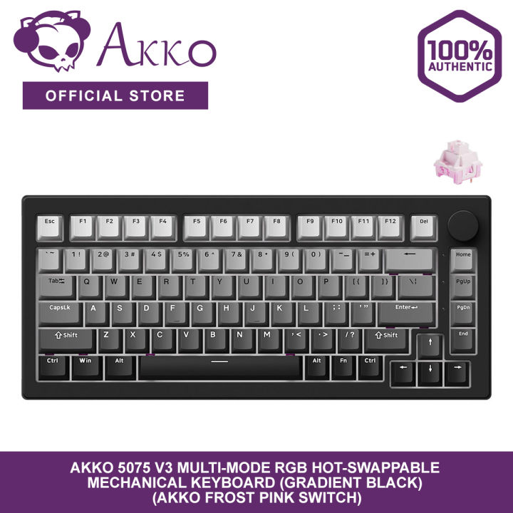 Akko 5075 V3 Multi-Mode RGB Hot-Swappable Mechanical Keyboard (Gradient ...