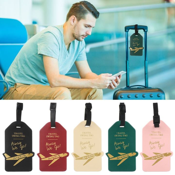 UUMIR Reusable Ropes Aeroplane Suitcase Labels Bag Tag Baggage Labels ...