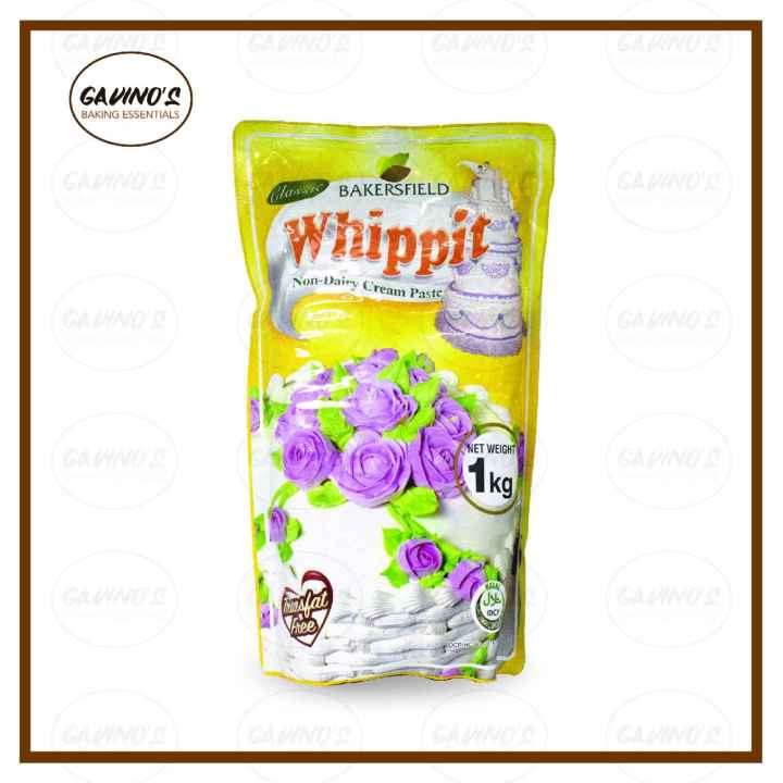 Bakersfield Whippit Classic Non-Dairy Cream Paste 1kg for cake base ...