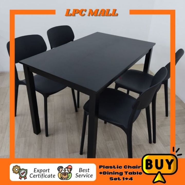 LPC MALL Dining Table /Meja Makan 4 & 6 orang Meja Makan Murah Cantik ...