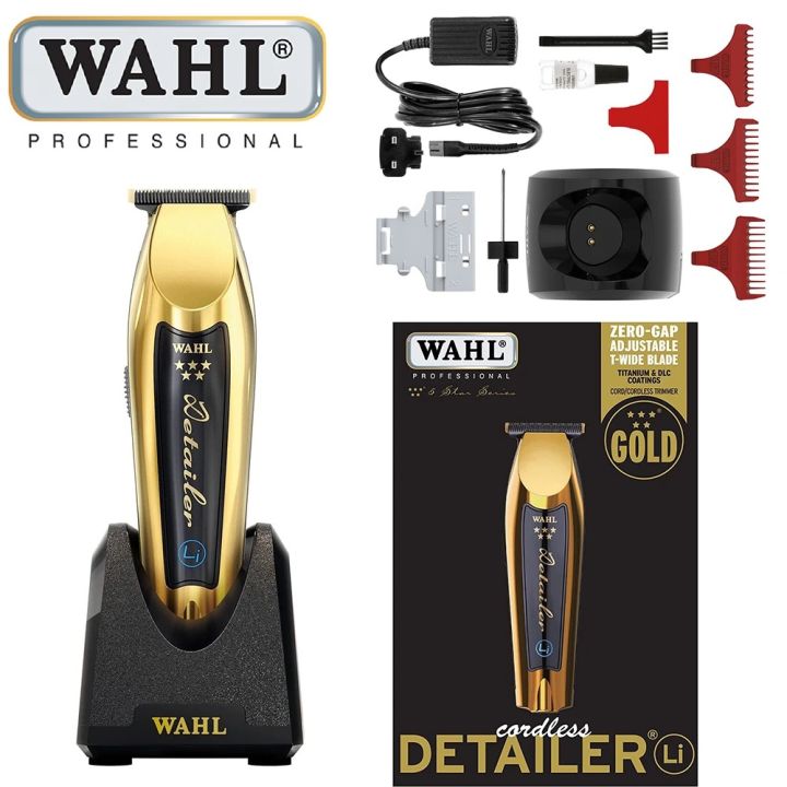 Wahl Clipper Original Professional 5 Star Gold Cordless Detailer Li ...