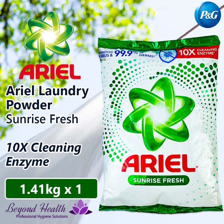 Ariel Laundry Powder with Oxybleach [1.190kg] Sunrise Fresh Scent 10X ...