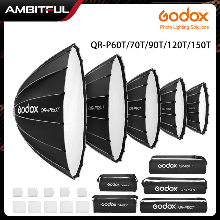 Godox QR-P60T/70T/90T/120T/150T Quick Release Parabolic Softbox for ...