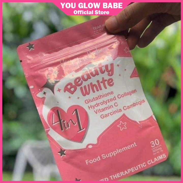 You Glow Babe Glutathione Beauty White 4 in 1 Intense Whitening/Slimming/Collagen & Vitamin C ...