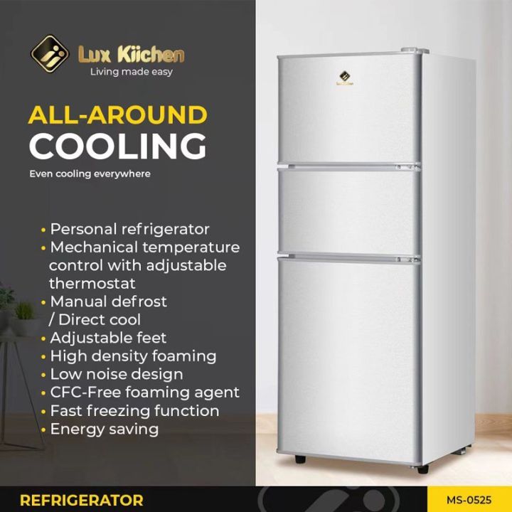 GS Lux Kiichen Triple Door Refrigirator/ Silver Lux Kiichen Triple Door ...