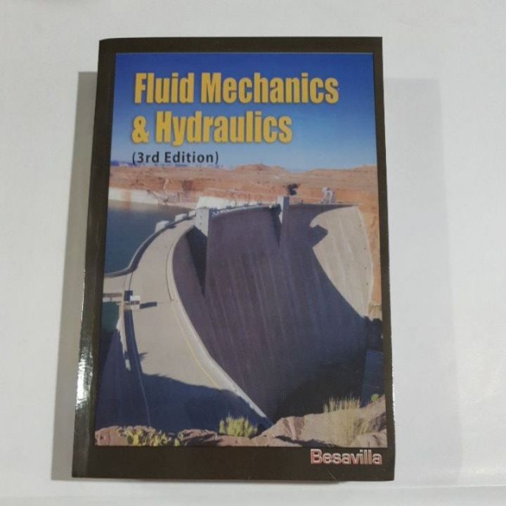 FLUID MECHANICS & HYDRAULICS (3rd edition) | Lazada PH
