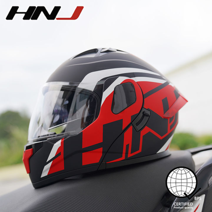 HNJ 937 Full Face Motorcycle Helmet Dual Visor Modular Open Helmet ...