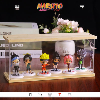 Naruto Chibi Set of 6 W/ Stand Set A/B loose Naruto Gaara Itachi Anime ...