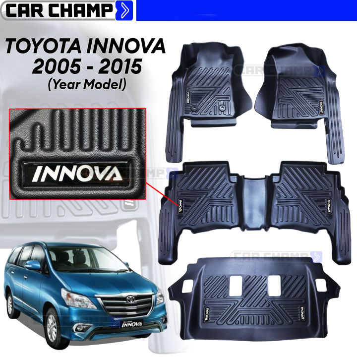 Toyota Innova 2005 to 2015 OEM Deep Dish Matting 9D WITH EXTENSION High ...