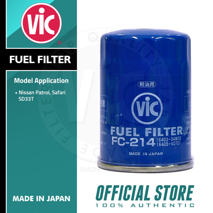 VIC Fuel Filter FC-214 for Nissan Patrol, Safari SD33T | Lazada PH