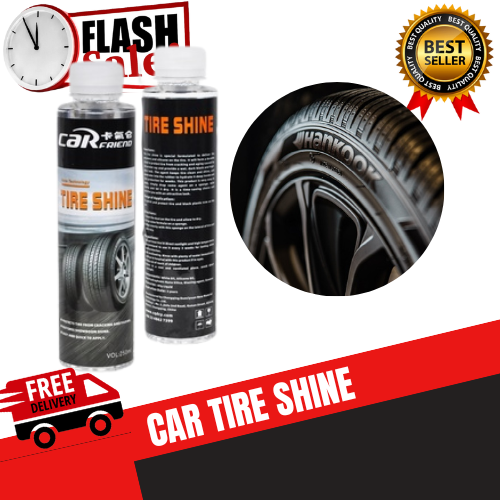 Tire Shine High Gloss Tire Black Nano Tech Water Resistant Hydrophonic ...
