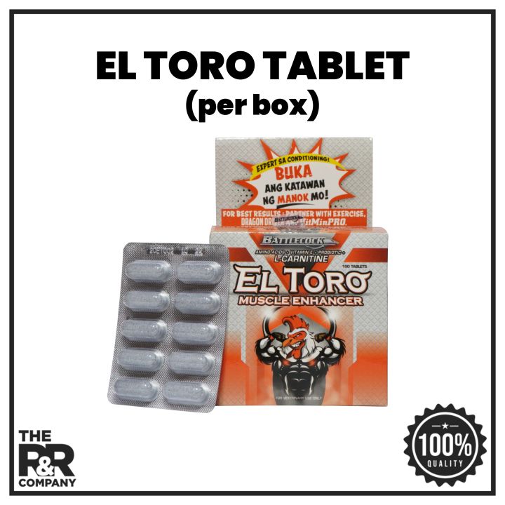 El Toro Conditioning Tablet Battlecock for Gamefowl Sabong Manok ...