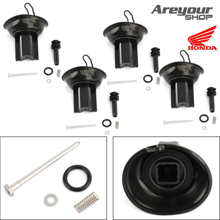 Areyourshop 4pcs Motorcycle Carburetor Repair Kit Plunger Diaphragm for ...