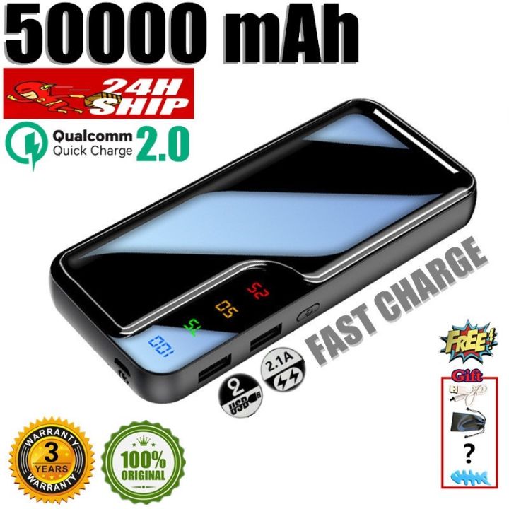 𝟱𝟬,𝟬𝟬𝟬𝗺𝗔𝗵 Original Camping Power Bank 50000mah 30000mah 22.5W RPP320 321 Fast Charging USB Type ...
