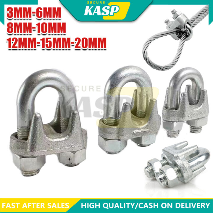 Galvanized Steel Cable Clip 3mm-20mm Wire Rope Clip Steel Clip Gi Cable ...