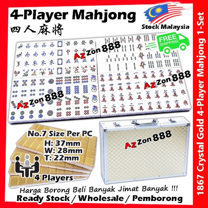 Malaysia Gold Crystal Mahjong – Classic Gold Colour, Malaysia ...