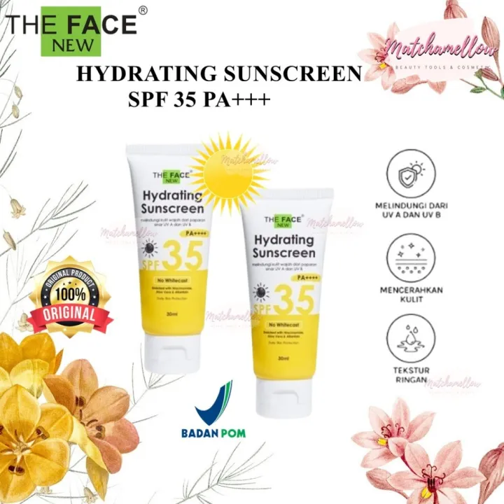 ️MATCHA ️THE FACE TEMULAWAK HYDRATING SUNSCREEN - SPF 35 PA +++ UV ...