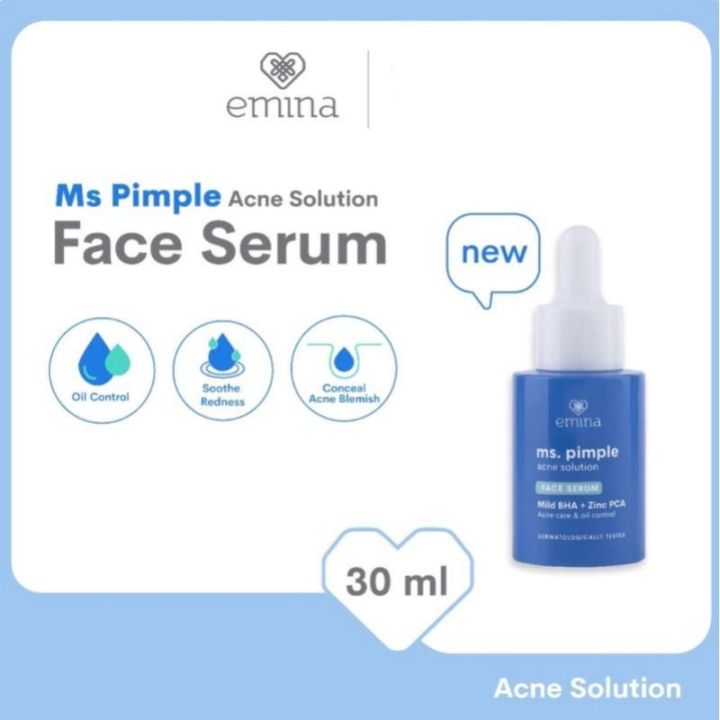 EMINA Ms Pimple Acne Solution Face Serum 30ml | Lazada Indonesia