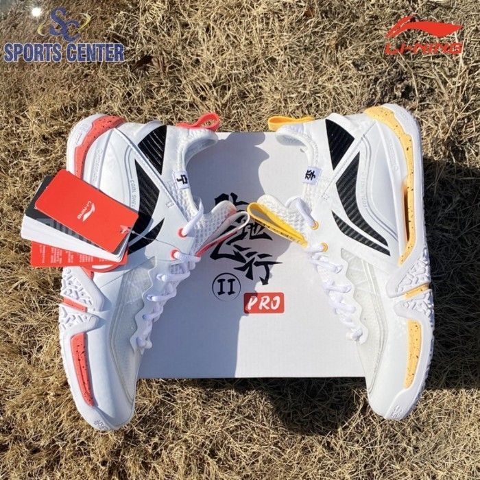 New Sepatu Badminton Lining Saga 2 / II Pro AYAT003 / AYAT003-3 White ...