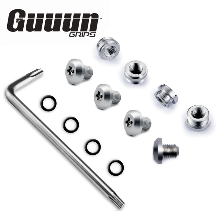 Guuun 1911 Grip Screws Bushings, T10 Torx Key, 4 O Rings, Stainless ...