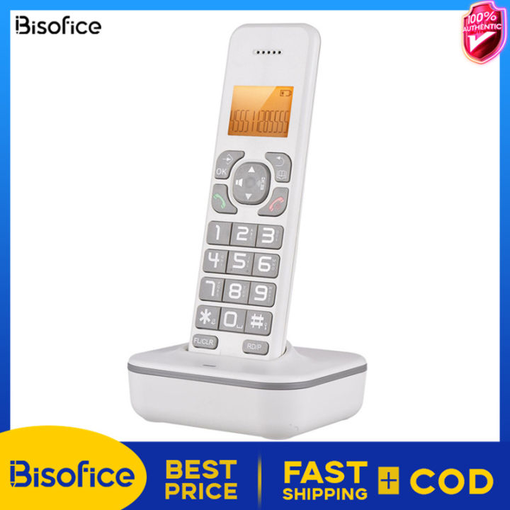 【100% Genuine 】Bisofice D1102B Cordless Phone with Answering Machine ...