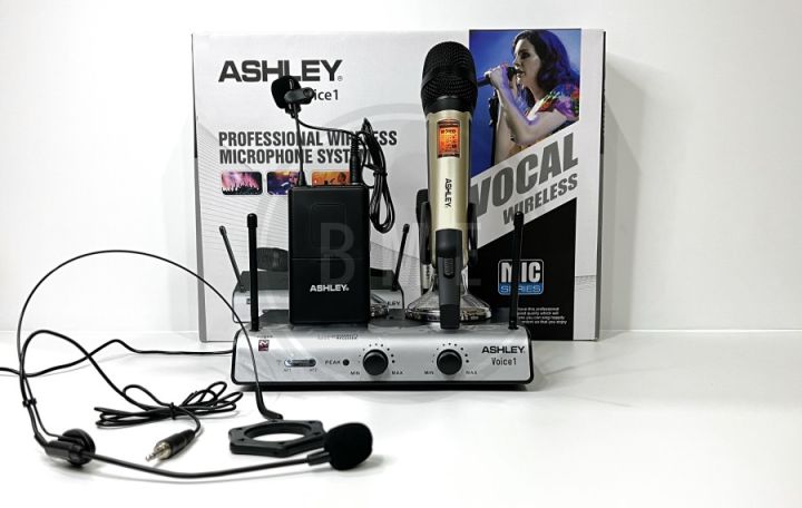 Mic Wireless Ashley Voice 1 Original Pegang - Jepit - Headset | Lazada ...